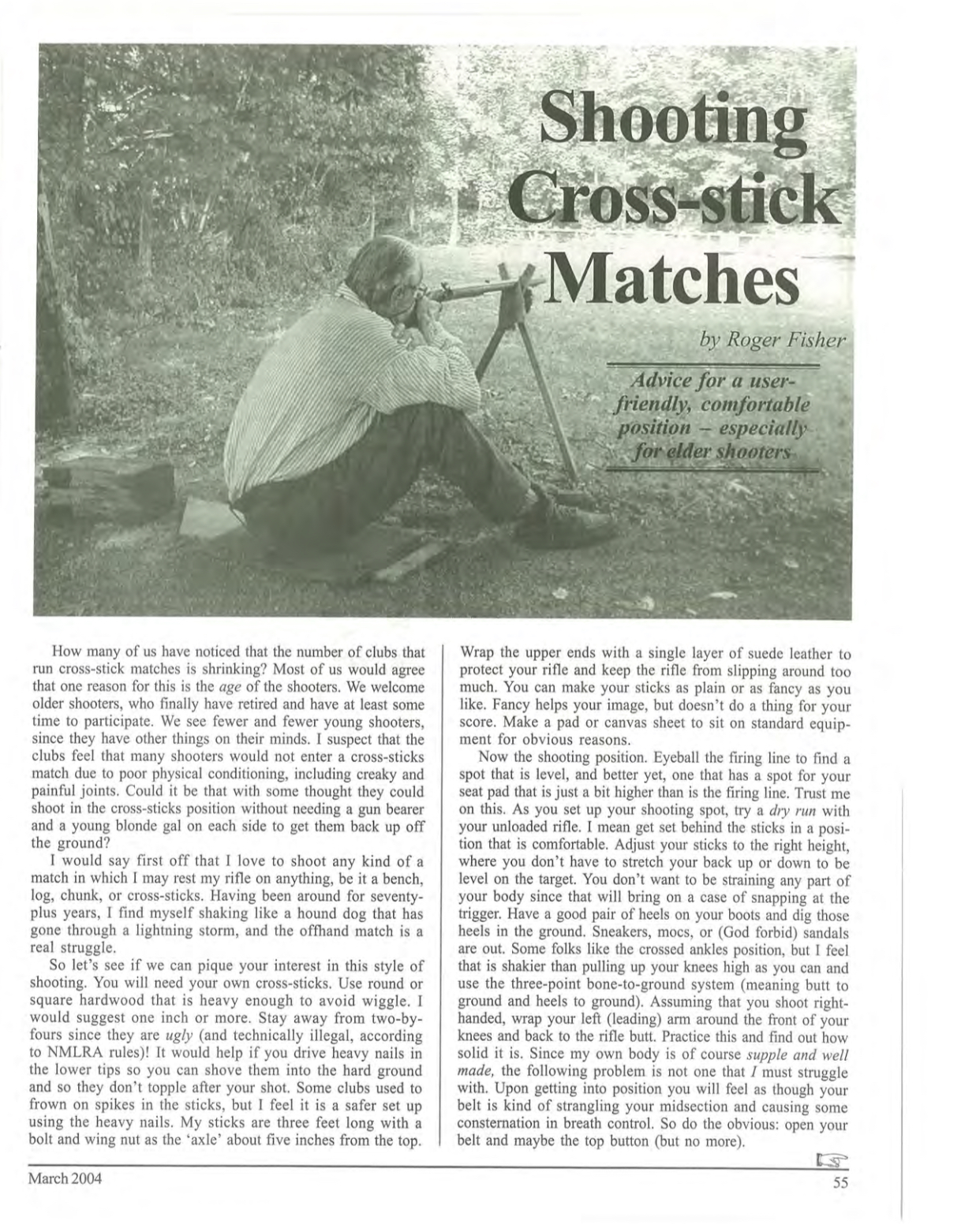 Shooting Cross-stick Matches - Gemmer Muzzle Loading Gun Club